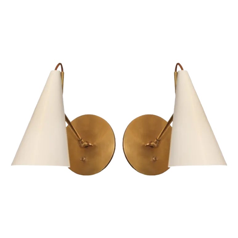 Visual Comfort Aerin Clemente 1 Light 6.25 Inch Plaster White Wall ...
