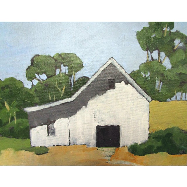 Santa Rosa White Barn Art Lynne French 11x14 California Landscape Oil ...