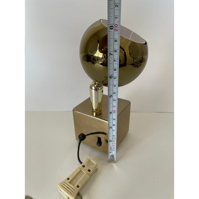 Vintage Tensor Mid-Century Brass Atomic Sputnik Eyeball Orb Task Lamp ...