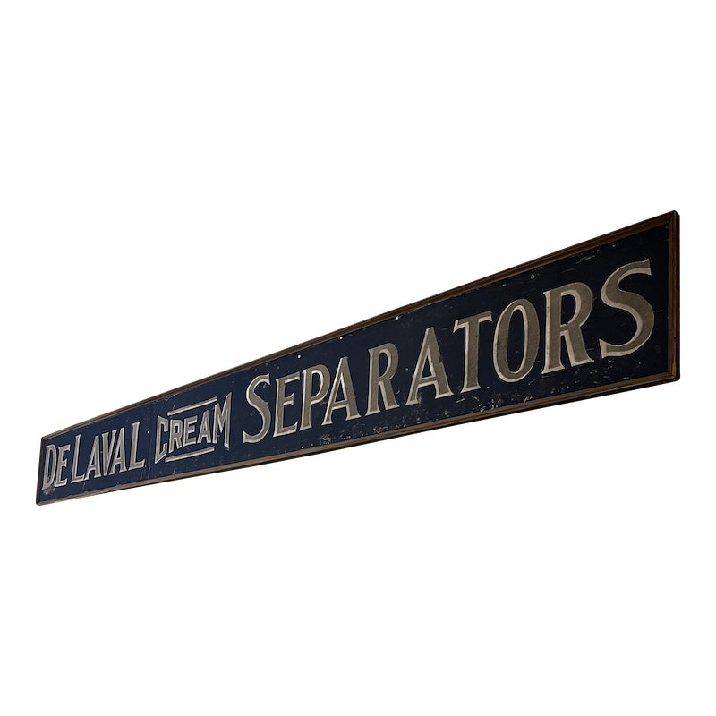 Original De Laval Cream Separators Mercantile Sign | Chairish