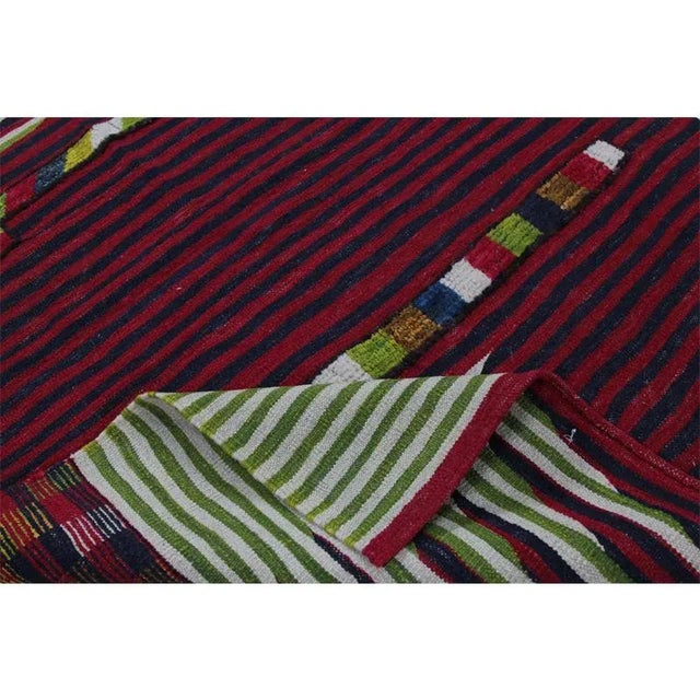 1990s Kilim Area Rug- 4′2″ × 5′7″ | Chairish