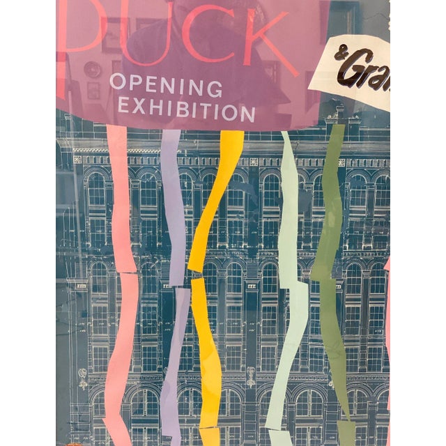 1980s Large Scale Puck Building Grand Ball Commemorative Silkscreen ...