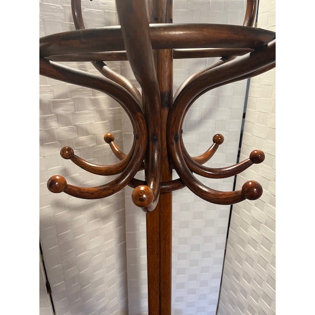 Late 19th Century Thonet Austrian Victorian Oak Bentwood Coat & Hat ...