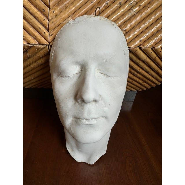 1970’s Plaster Face Wall or Tabletop Sculpture | Chairish