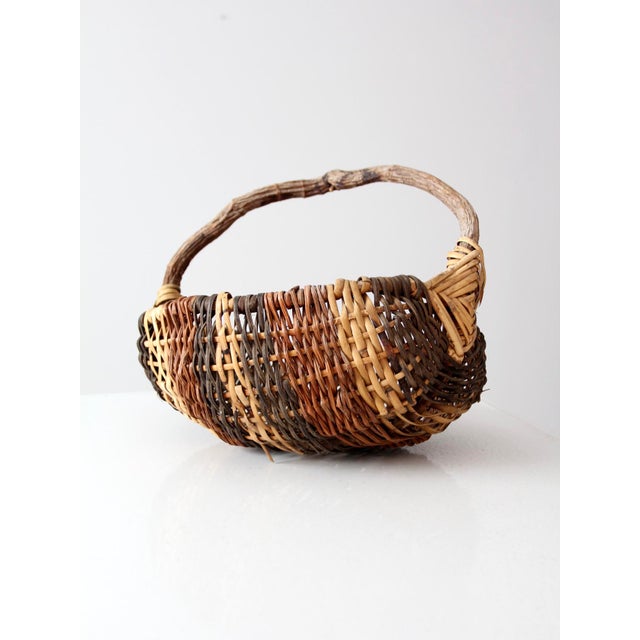 Vintage Rustic Basket | Chairish