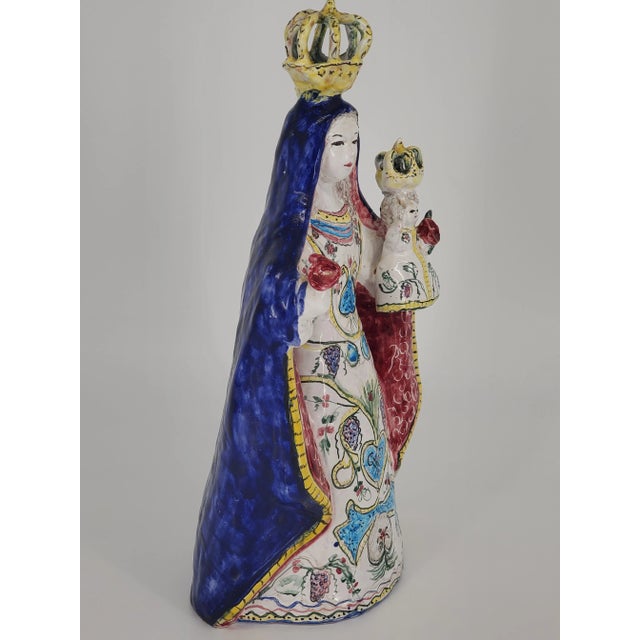 Mid 20th Century Vintage Our Lady of Candelaria Mother Mary Pottery ...