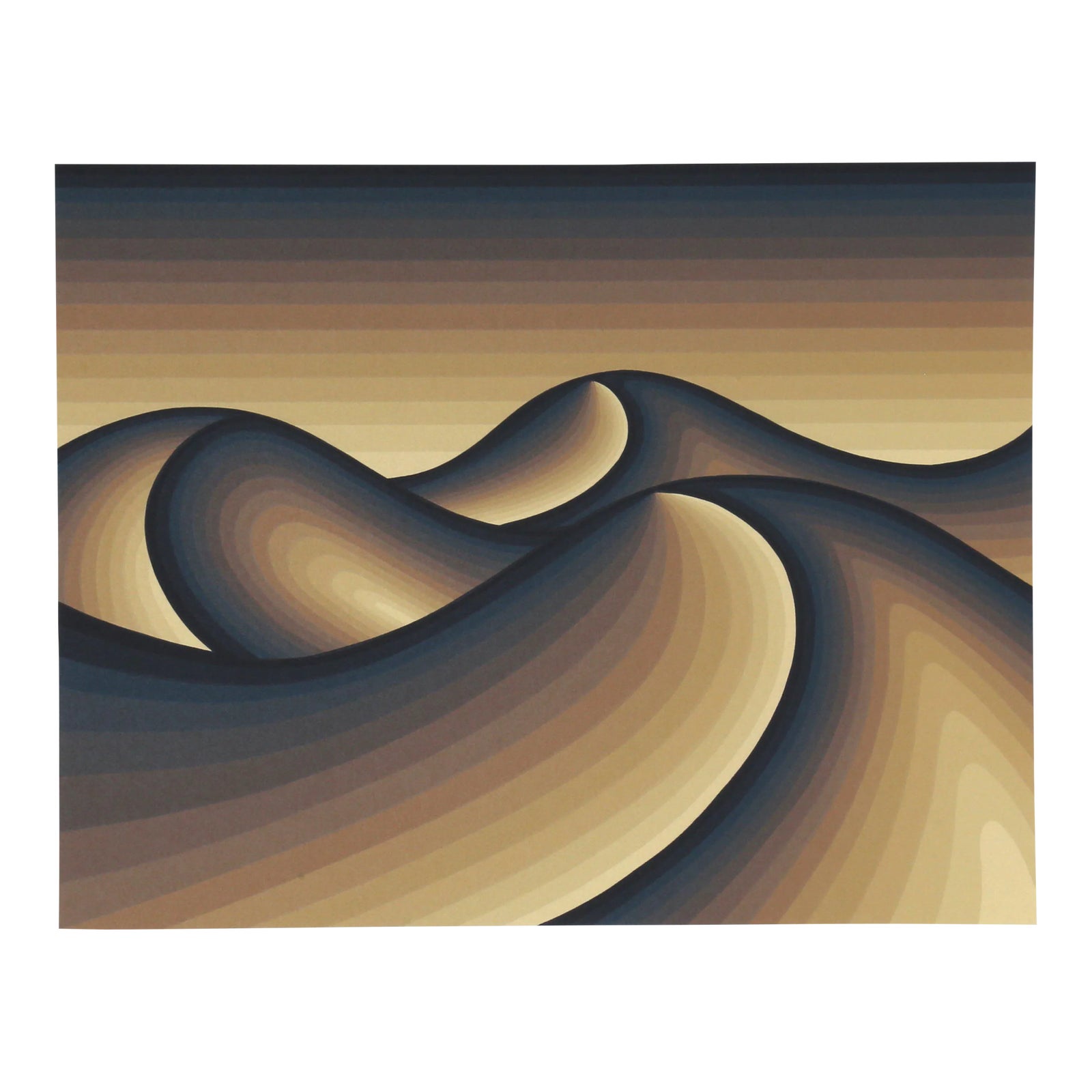 1980s Roy Ahlgren, "Namibia", Op Art Screenprint | Chairish