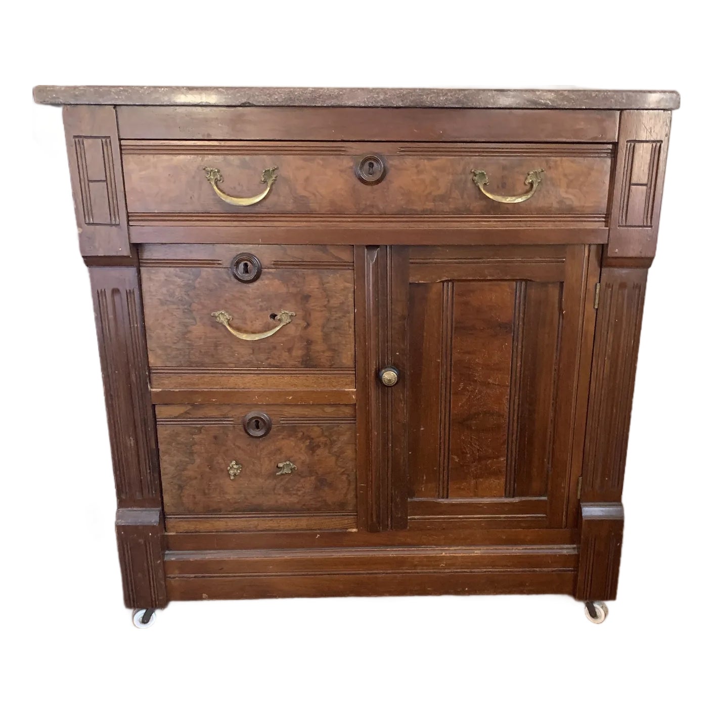 Late 19th Century Victorian Night Stand | Chairish