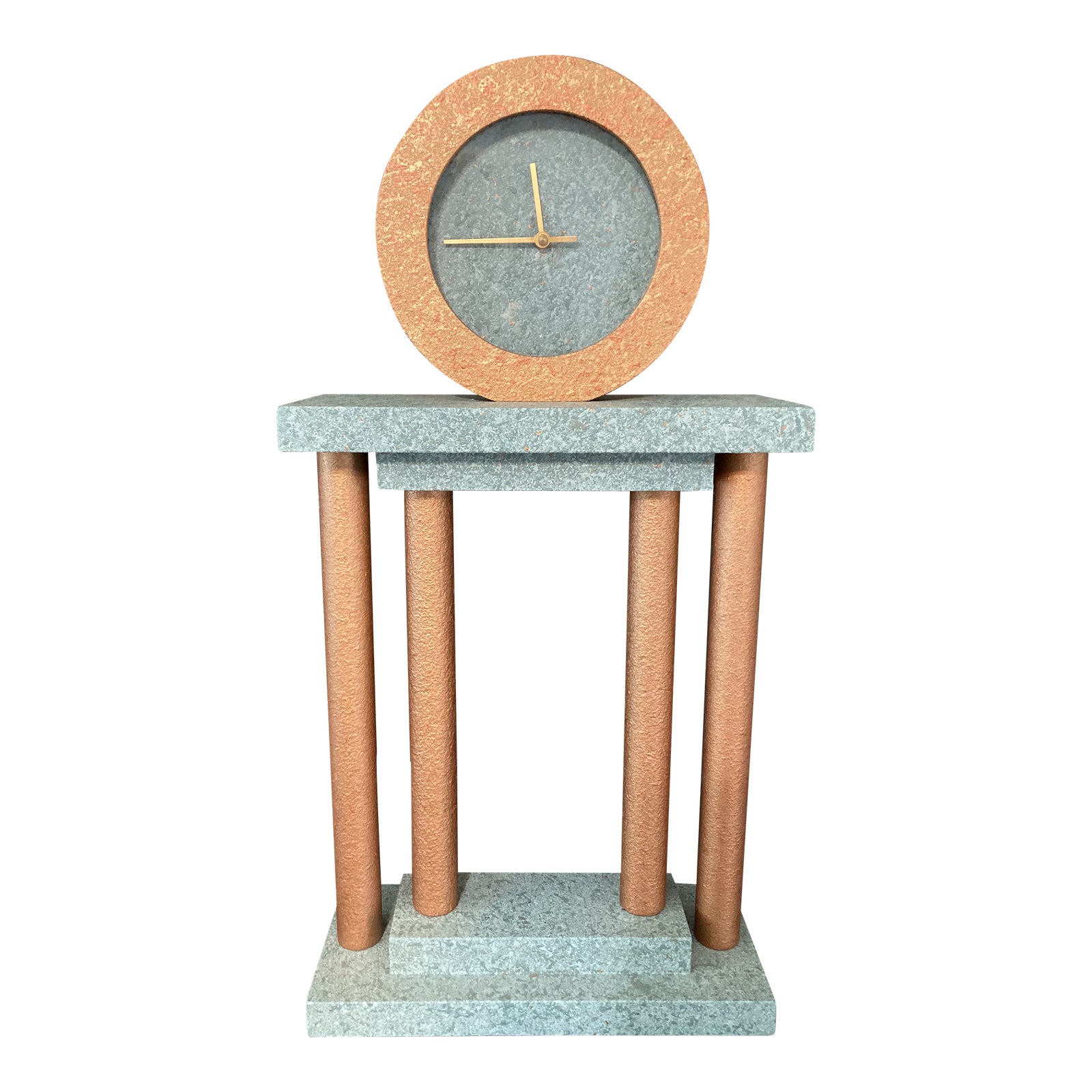 1980’s Empire Art Products Art Deco Revival Mantle Clock in Memphis ...