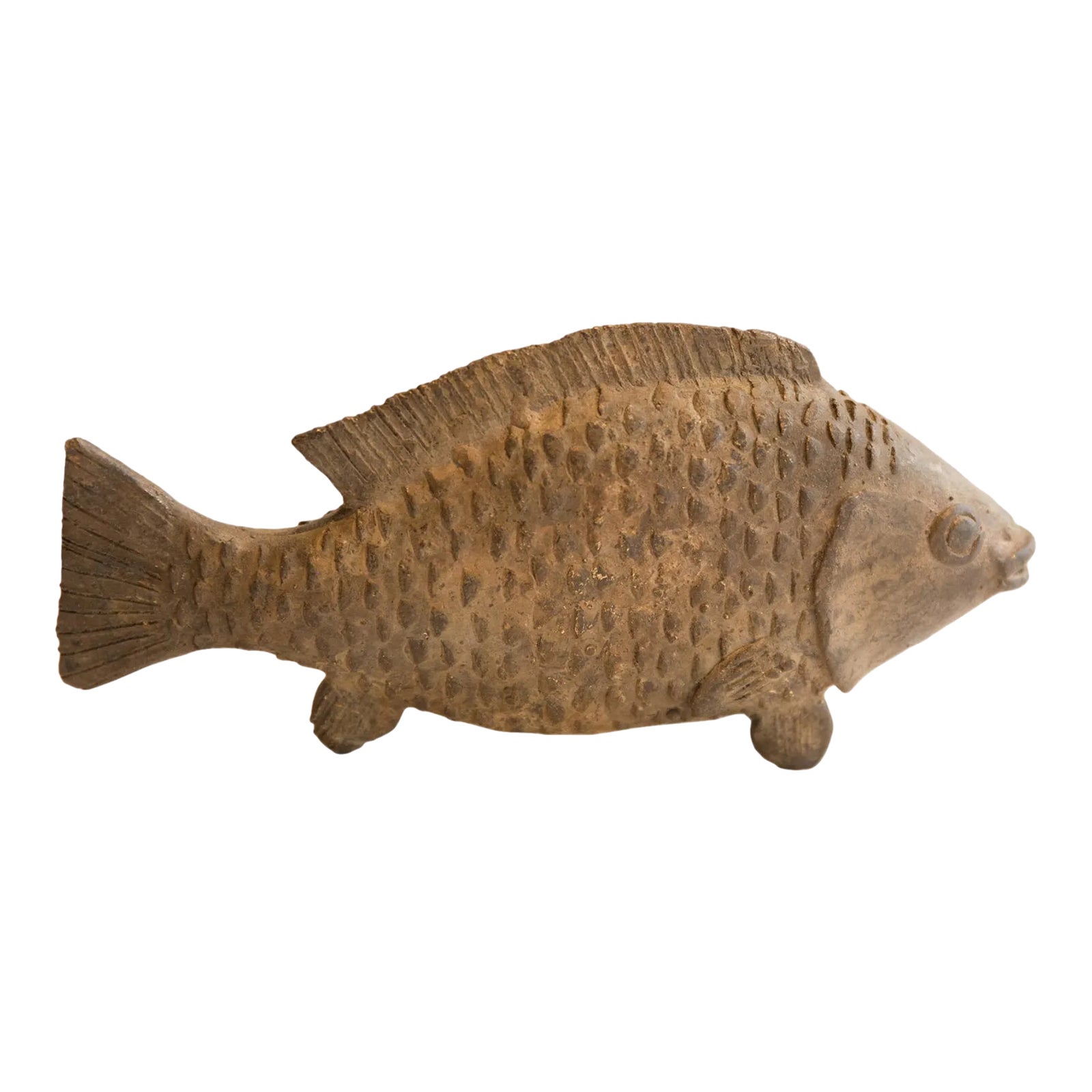 Vintage African Fish Sculpture | Chairish