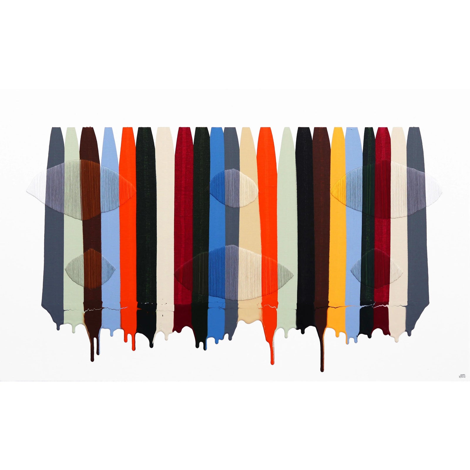 "Fils I Colors Dlxxi" Original Artwork by Raul De La Torre | Chairish
