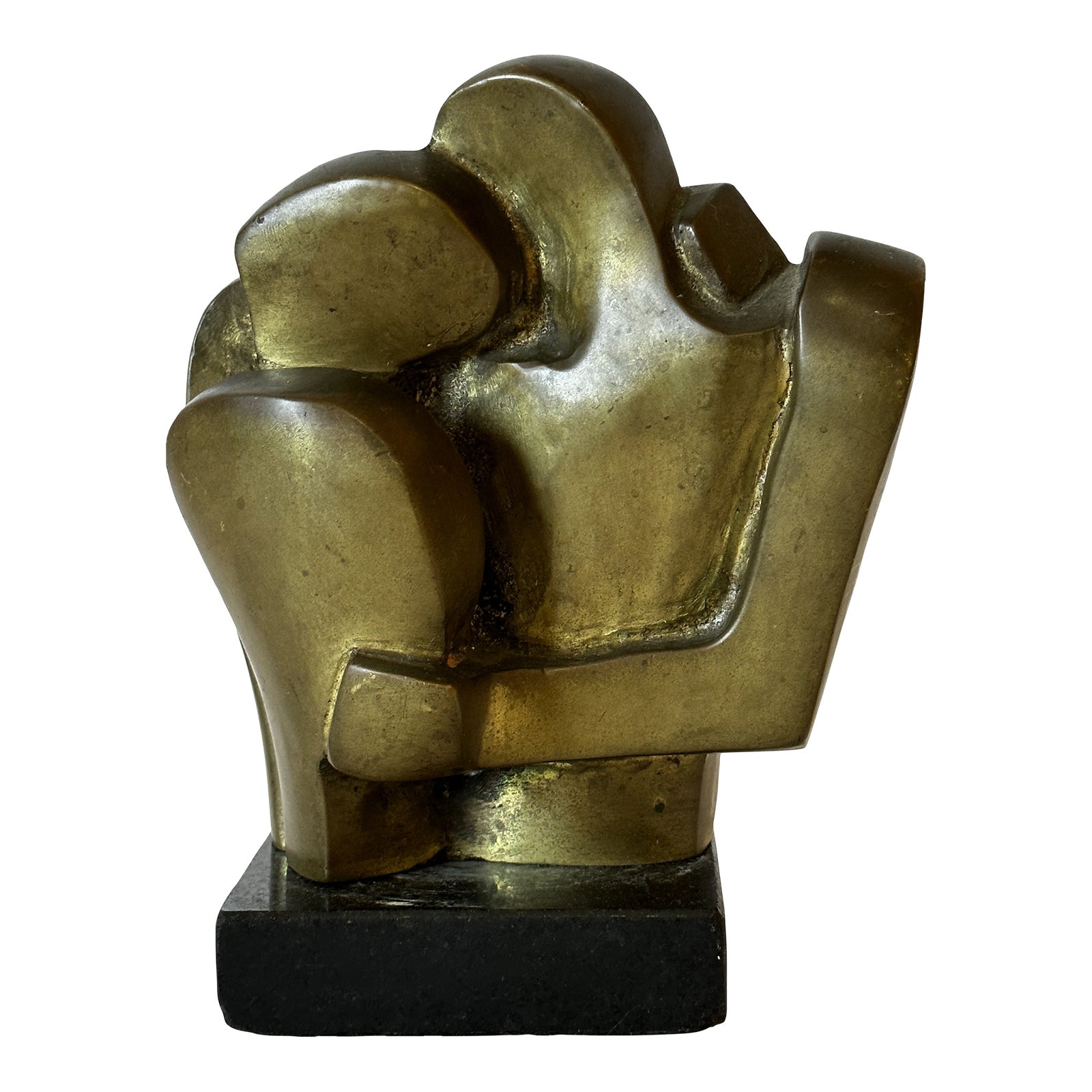 Graça Baião Brazilian Modern Bronze Sculpture of Two People Hugging ...