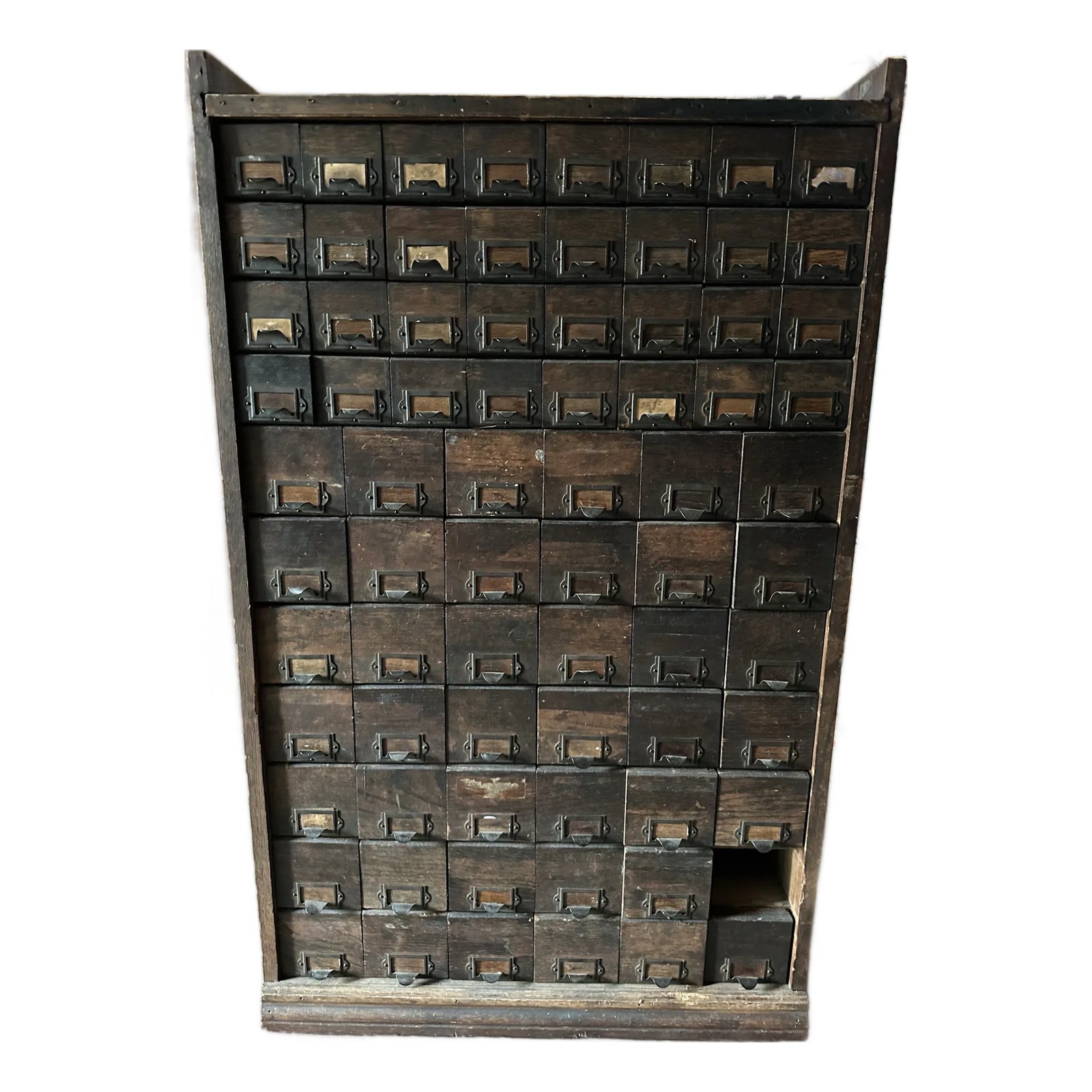 Antique Solid Oak General Store Cabinet – Circa 1906 | Chairish