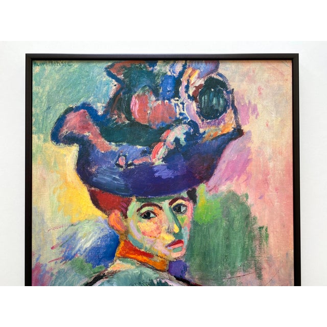 Henri Matisse Vintage 1991 Lithograph Print Framed Fauvism Museum Poster " Femme Au Chapeau ...
