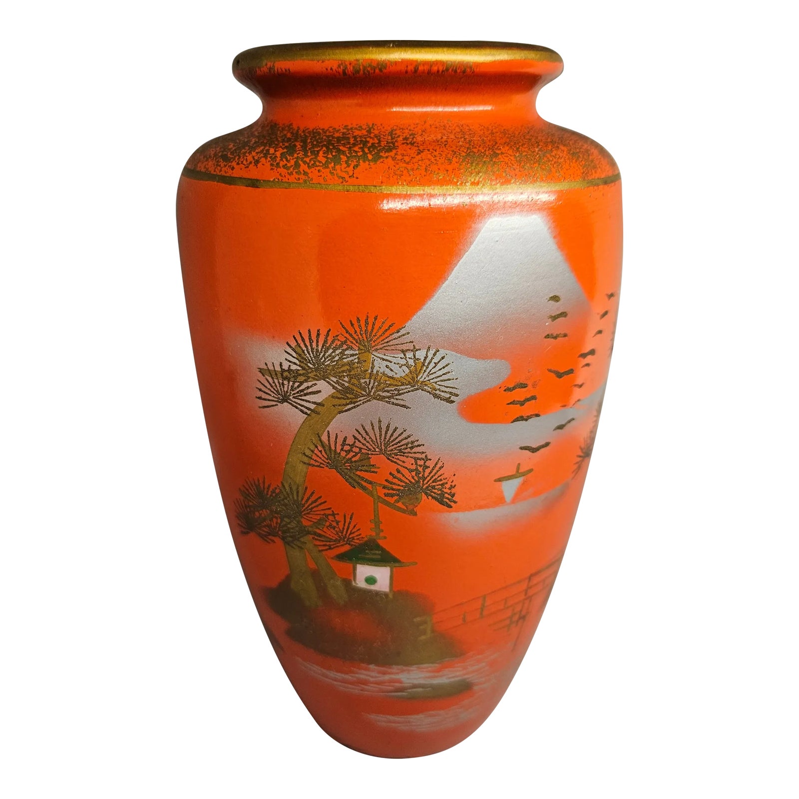 Vintage Japan Hand Painted Norleans Vase 7" | Chairish