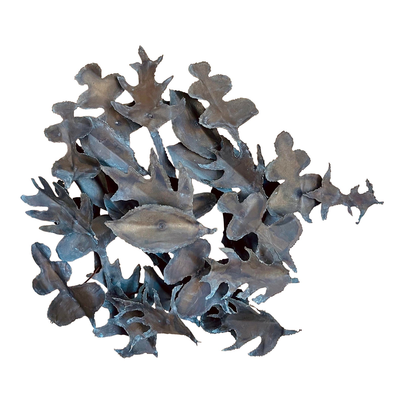 Large Mid-Century Brutalist Wall Sculpture by William Friedle | Chairish