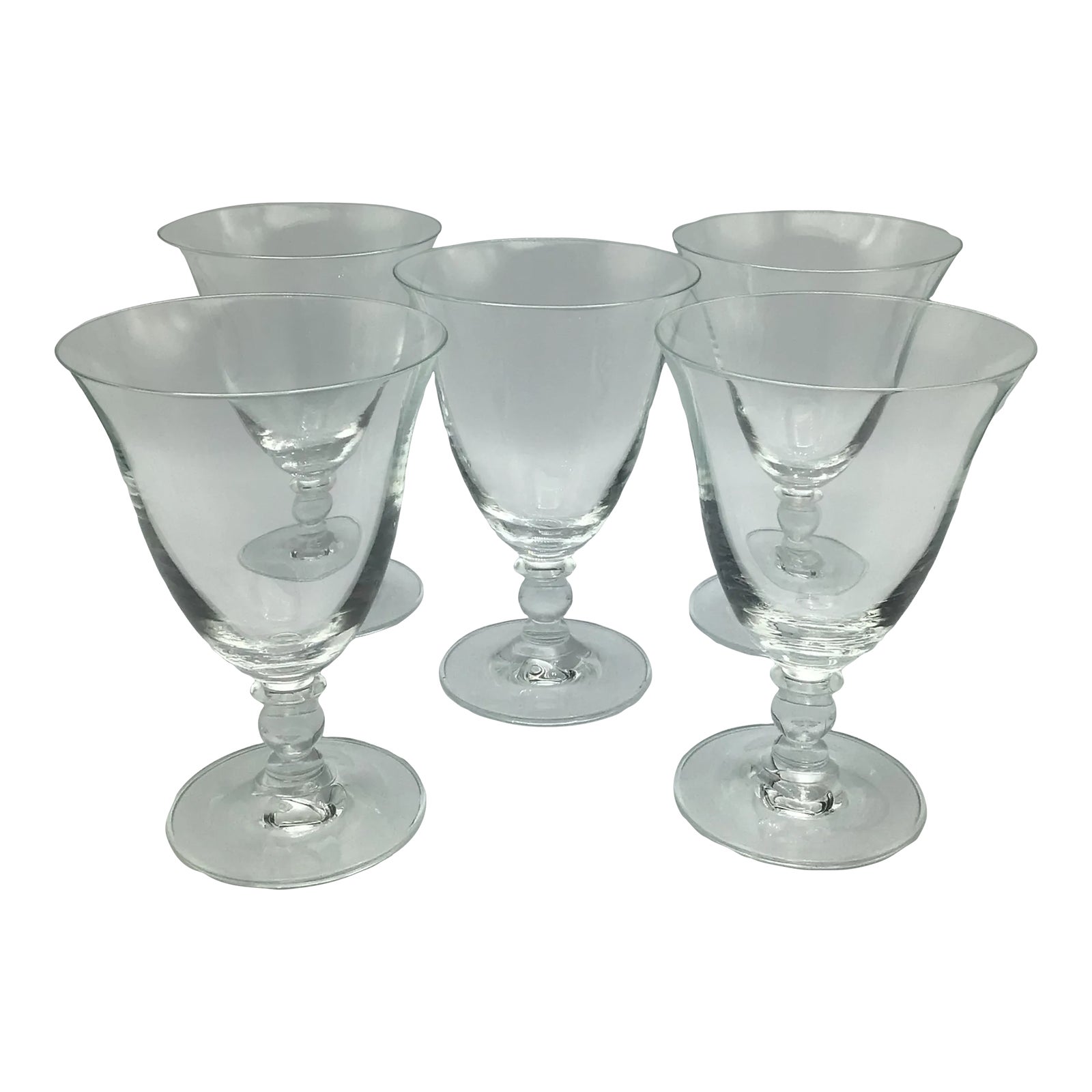 Vintage Mikasa Seville Water Goblets-Set of 5 | Chairish