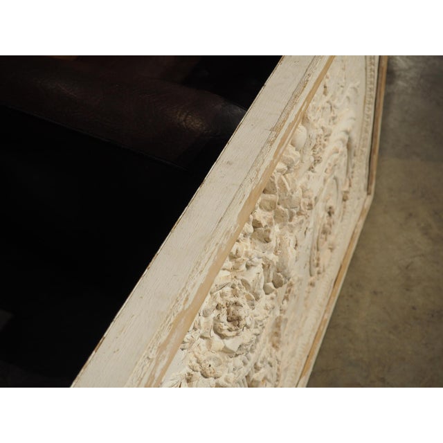 French Parcel Painted Plaster and Wood Overdoor Panel From Provence ...