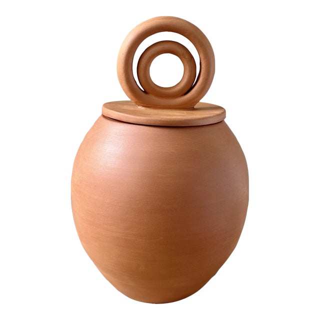 Catalonia Natural Handmade Terracotta Jar | Chairish