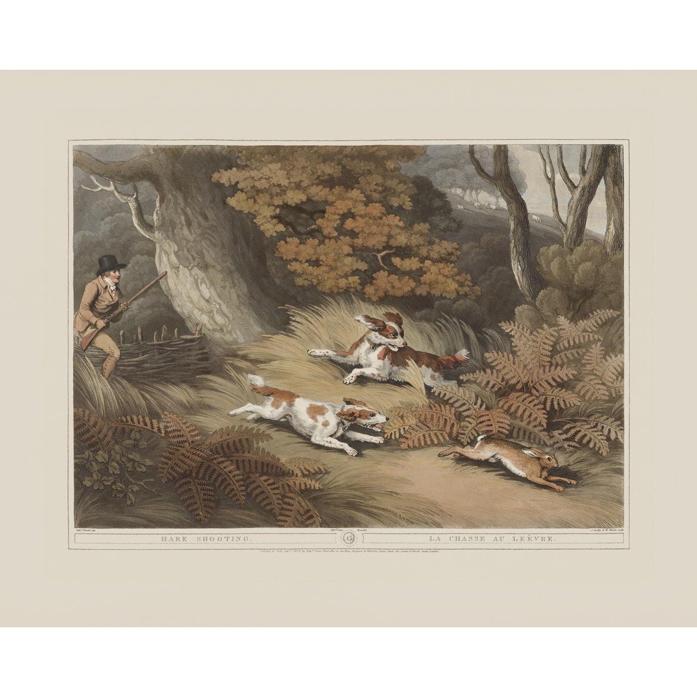 Hare Shooting- Giclee Print From British Field Sports | Chairish