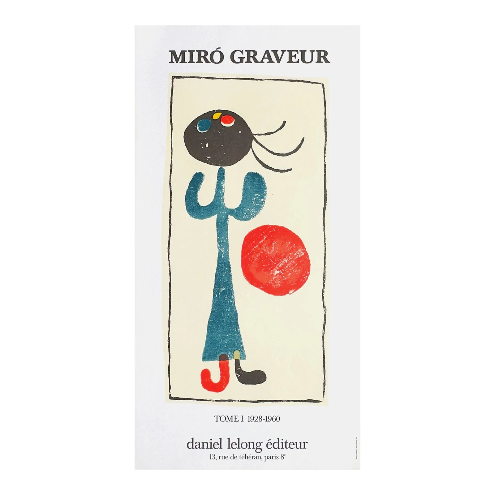 1984 Joan Miro Lelong Gallery Poster | Chairish