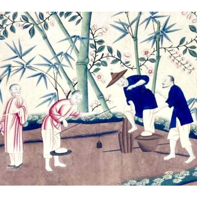 Pair of Large Chinese Chinoiserie Panels | Chairish