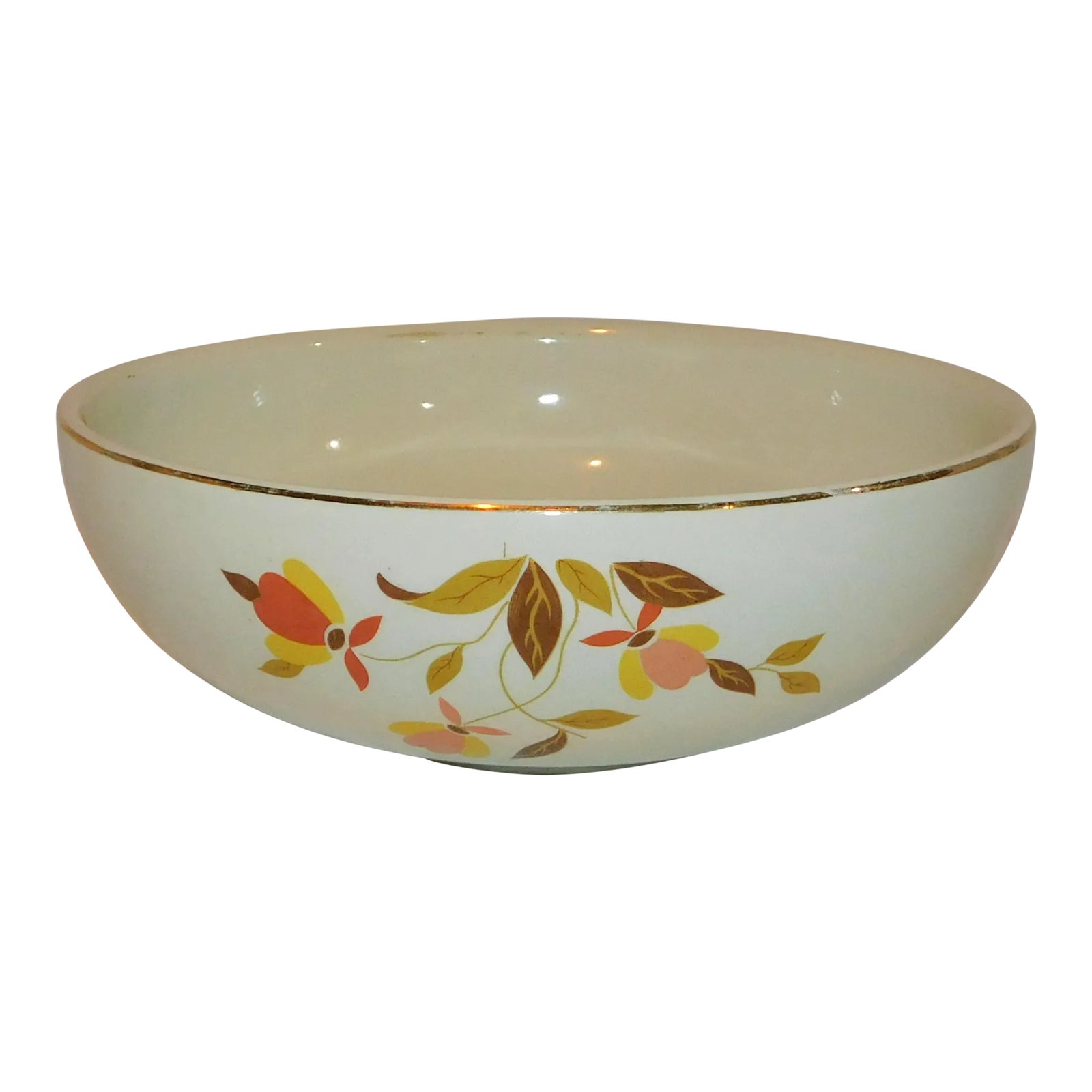1940s Hall Jewel Tea Autumn Leaves Bowl | Chairish