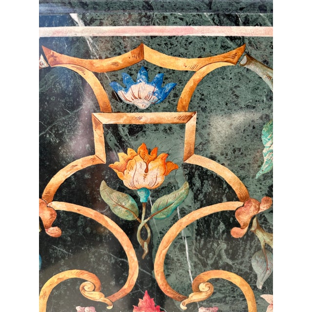 1990s Vintage Pietra Dura Design Coffee Table Top | Chairish