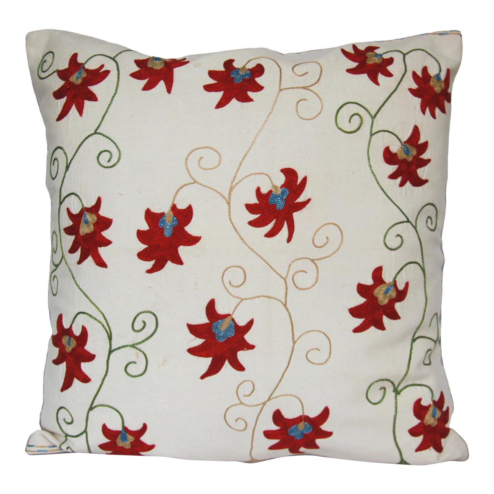 Flower Design Pillow Cover | Chairish