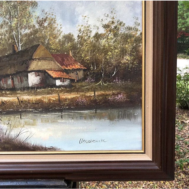 Antique Framed Oil Painting on Canvas | Chairish