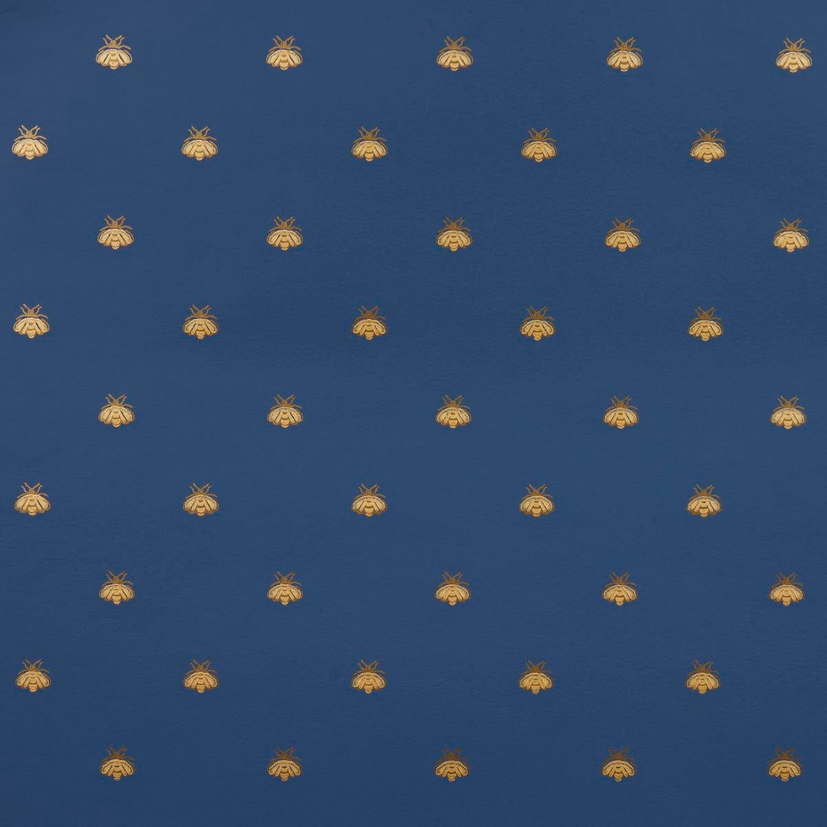 SAMPLE - Schumacher Hubert's Bees Wallpaper In Midnight & Gold | Chairish
