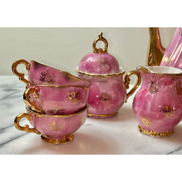 16 Piece 1970s Vintage Royal Crown Tea Set | Chairish