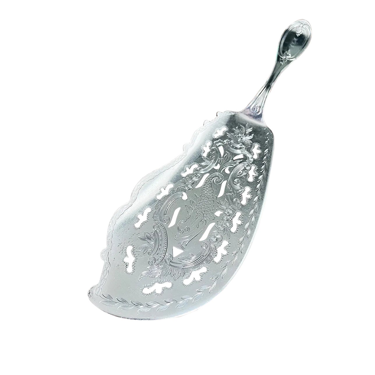 1860s Tiffany & Co Silver Fish Server | Chairish