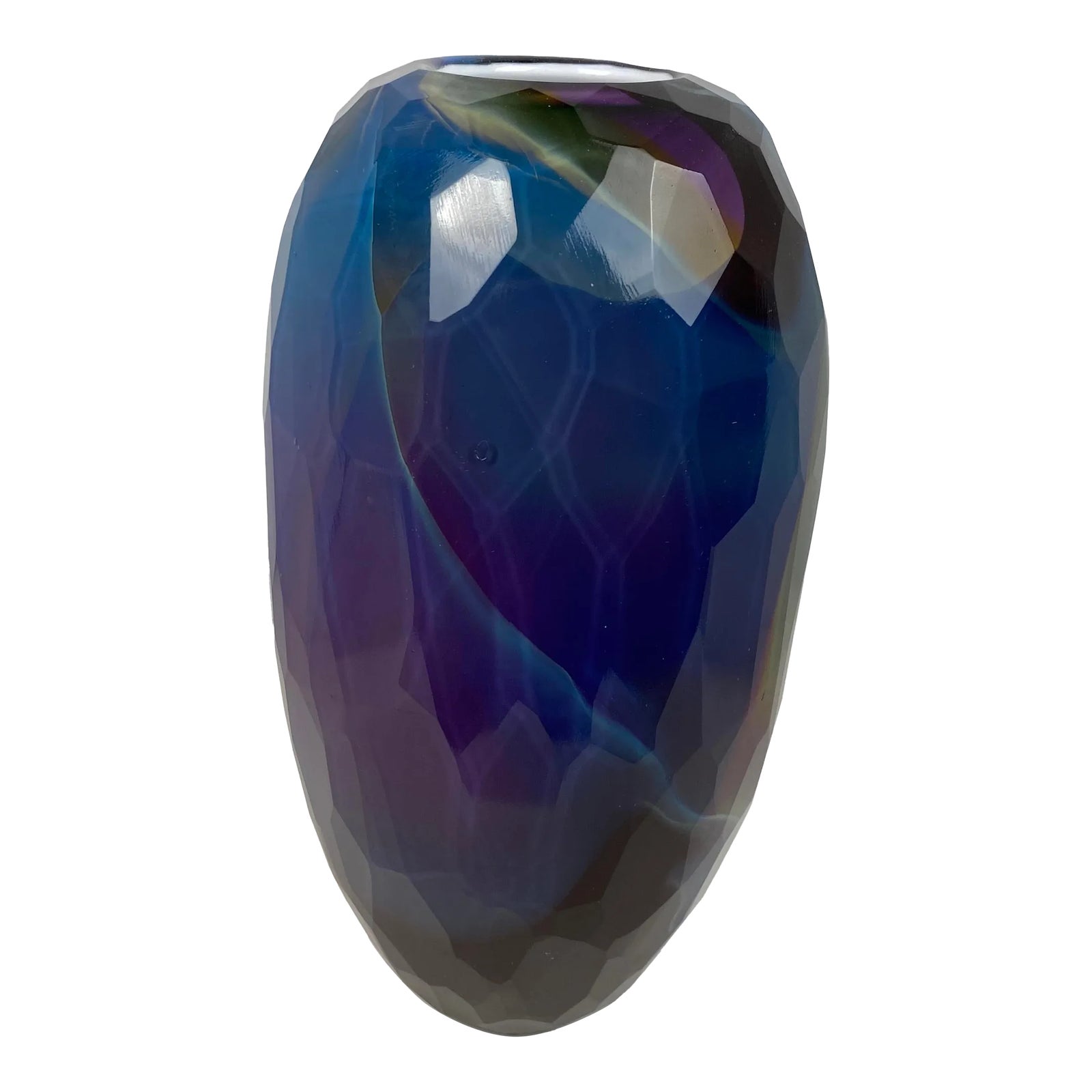 Joseph Hobbs Art Glass Flower Vase | Chairish