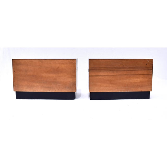 Pair Asian Modern Style Walnut Campaign Chests Henredon, 1970's | Chairish
