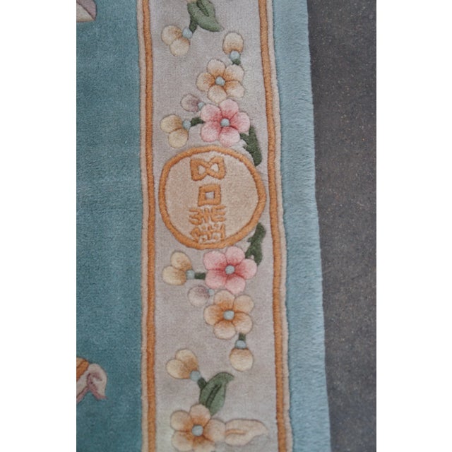 Vintage Chinese Wool Area Rug 4' X 6' | Chairish