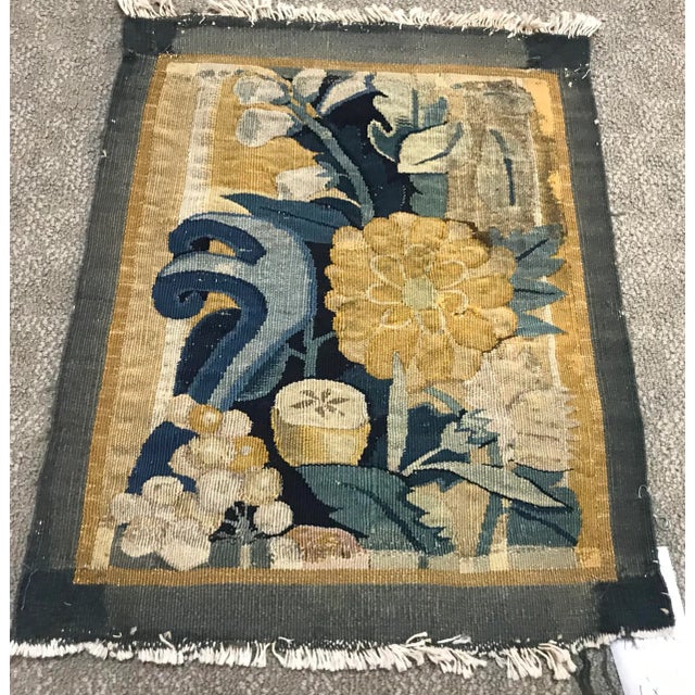 An Antique French Tapestry Fleur D’ Chioux | Chairish