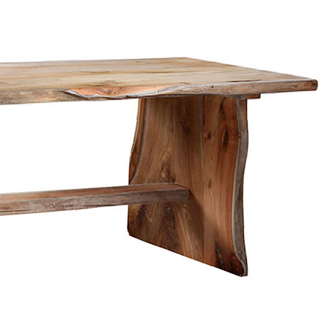 Live Edge Teak Wood Dining Table | Chairish