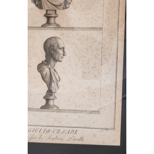 18th Century Italian Neo-Classical Engraving Print of Julius Caesar ...