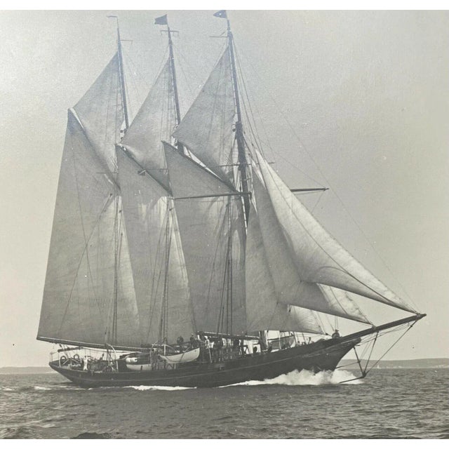Original Edwin Levick '3 Masted Sailboat at Full Mast' Gelatin Silver ...