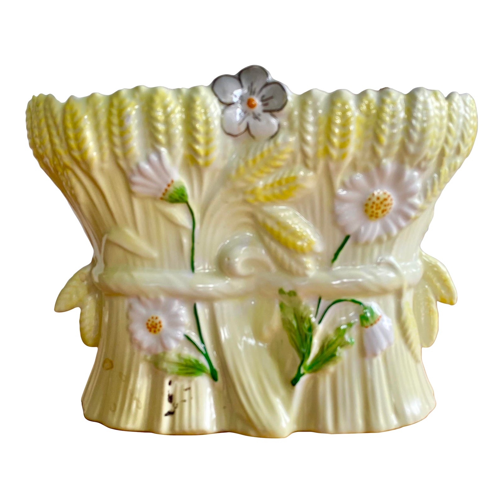 Vintage Mid 20th Century Mottahedeh Daisy Planter Vessel | Chairish