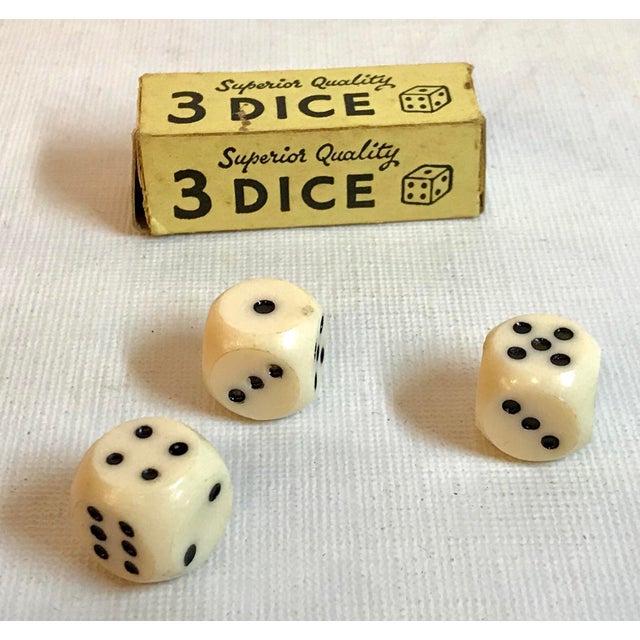 Vintage Bakelite Dice - Set of 3 | Chairish