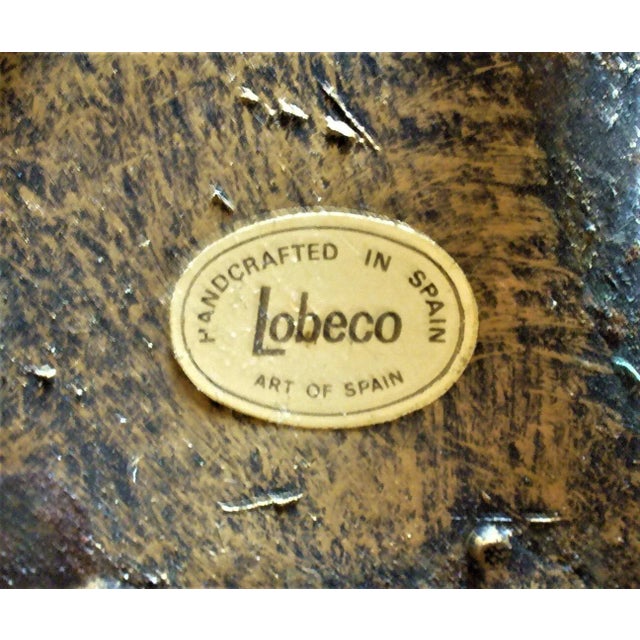 1950s Vintage Lobeco Brutalist Wrought Iron Basket, Made in Spain ...