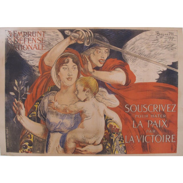 1917 Original French WWI Poster, 3e Emprunt La Paix par la Victoire ...