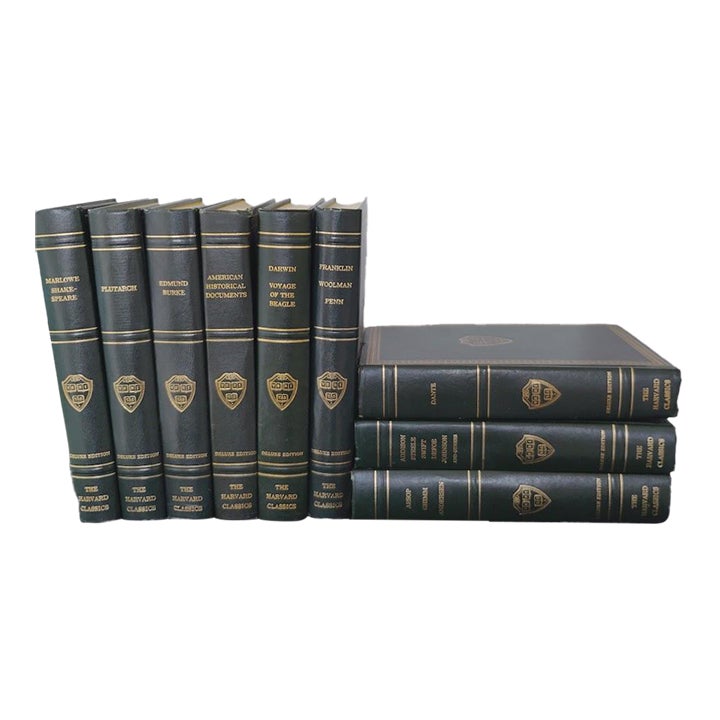 The Harvard Classics 1969 Deluxe Edition Dark Green & Gold Gilt Leather ...