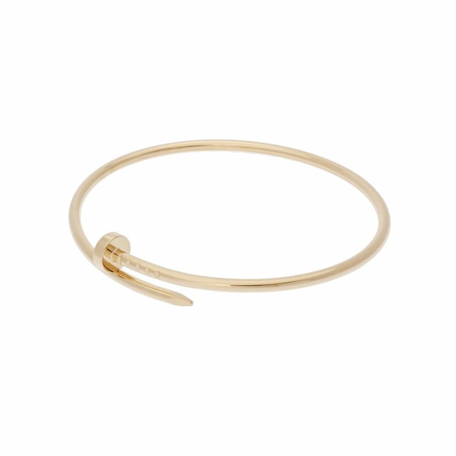 Cartier Just Ankle Sm #18 Unisex K18 Yellow Gold Bracelet | Chairish