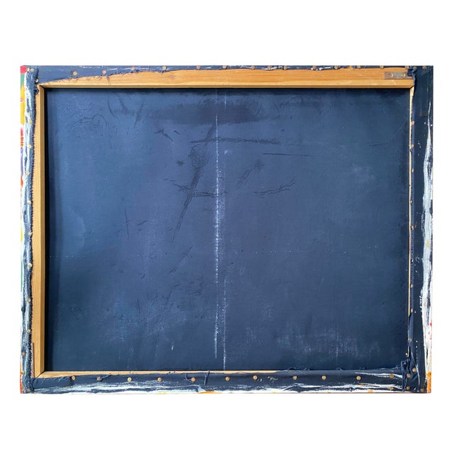 1990s Colourful African Fruit Market' Acrylic on a Stretched Canvas ...