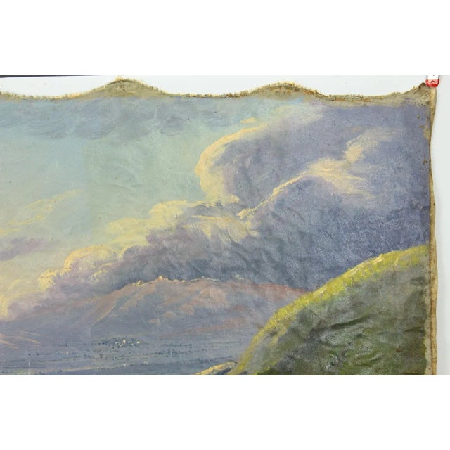 Late 19th Century Rafael Salas Oil Painting on Canvas of an Andean ...