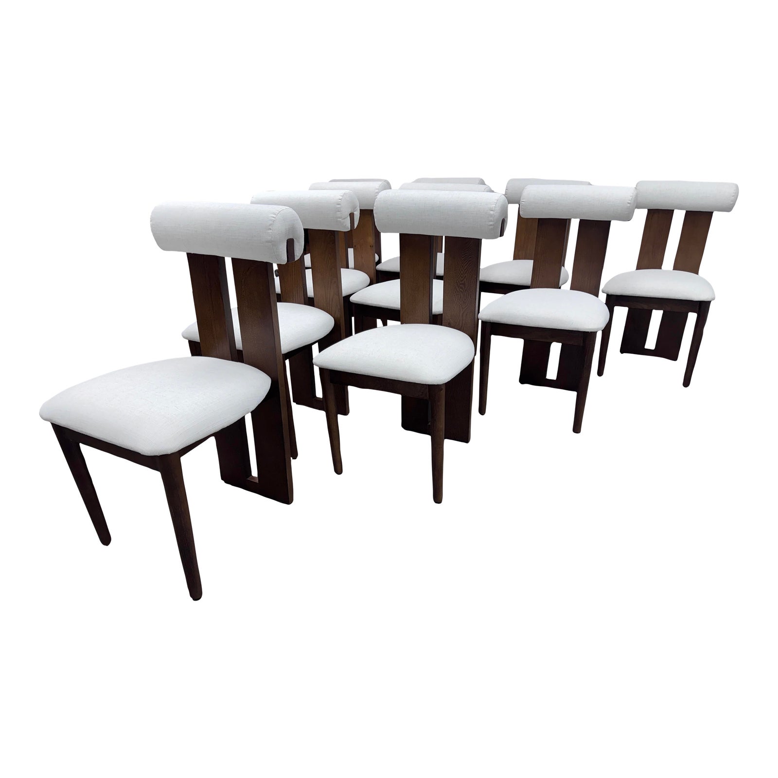 Custom Hippo Style Dining Chairs, Set of 10 | Chairish