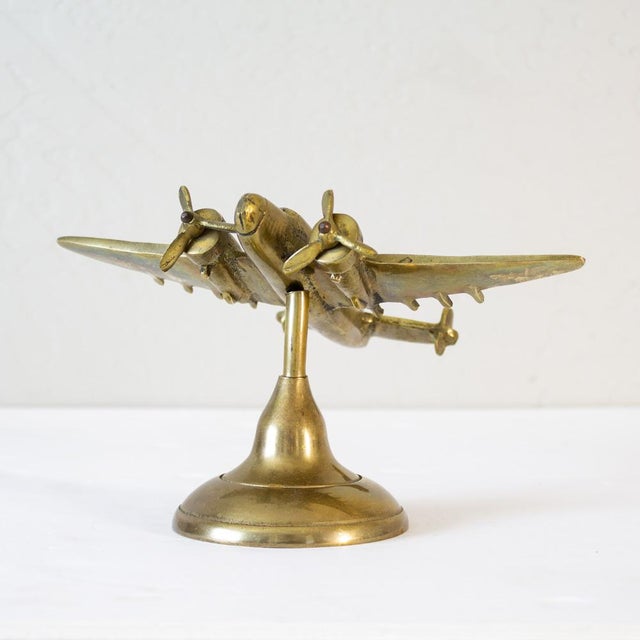 Solid Brass Trench Art Airplane Wwii Bristol Blenheim Plane | Chairish